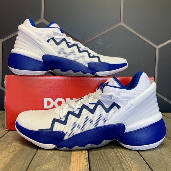 adidas | Shoes | Adidas Don Issue 2 White Blue Basketball Ms | Poshmark